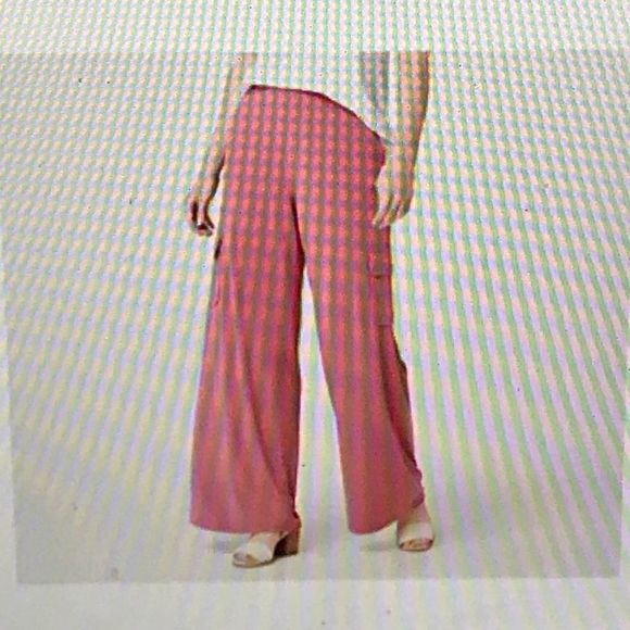 Lisa Rinna Collection | Pants & Jumpsuits | Lisa Rinna Coral Rose Knit ...